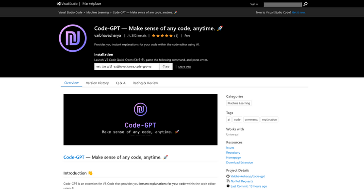 Obtén explicaciones inmediatas para tu código con Code-GPT – Yeswelab