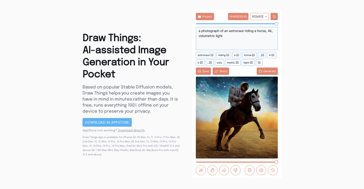 Draw Things - Aplicación de generación de imágenes asistida por inteli ...