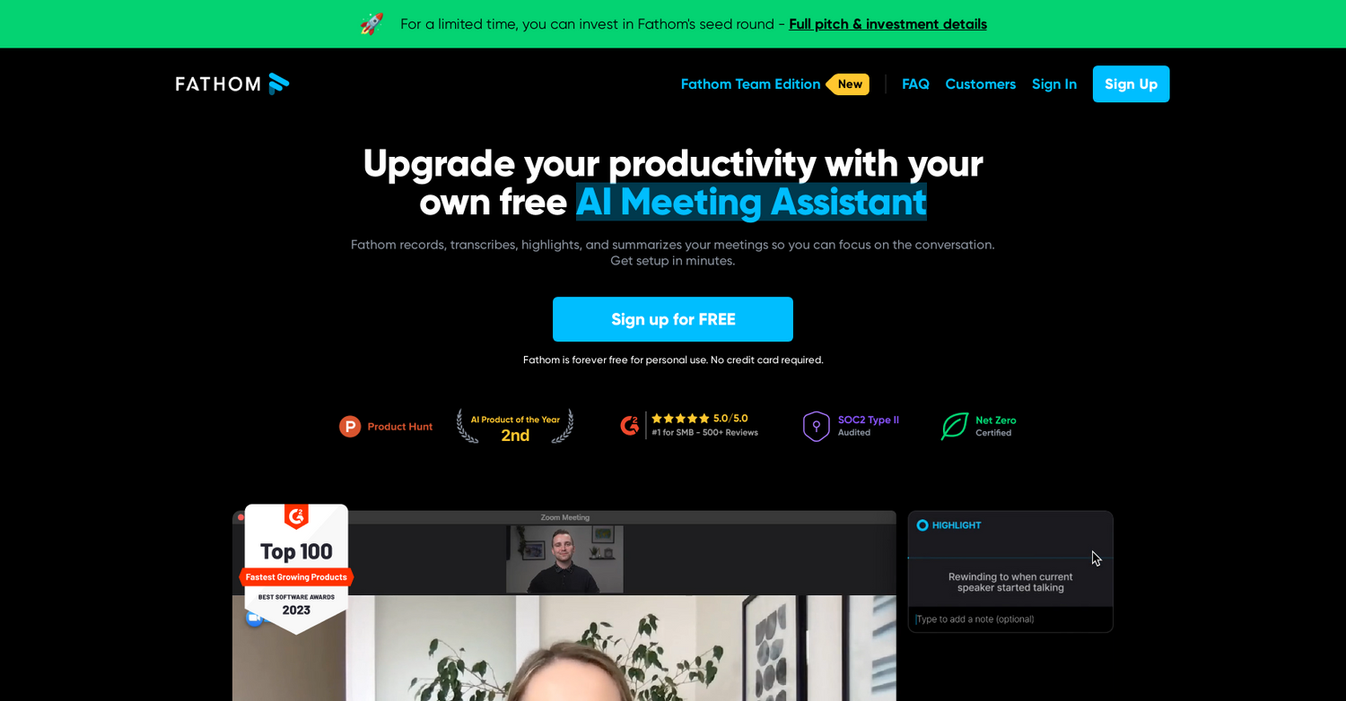 Fathom 2.0: La mejor asistente de inteligencia artificial para reunion ...