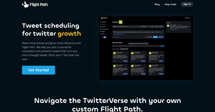Flight Path - Herramienta de programación de tweets con IA – Yeswelab