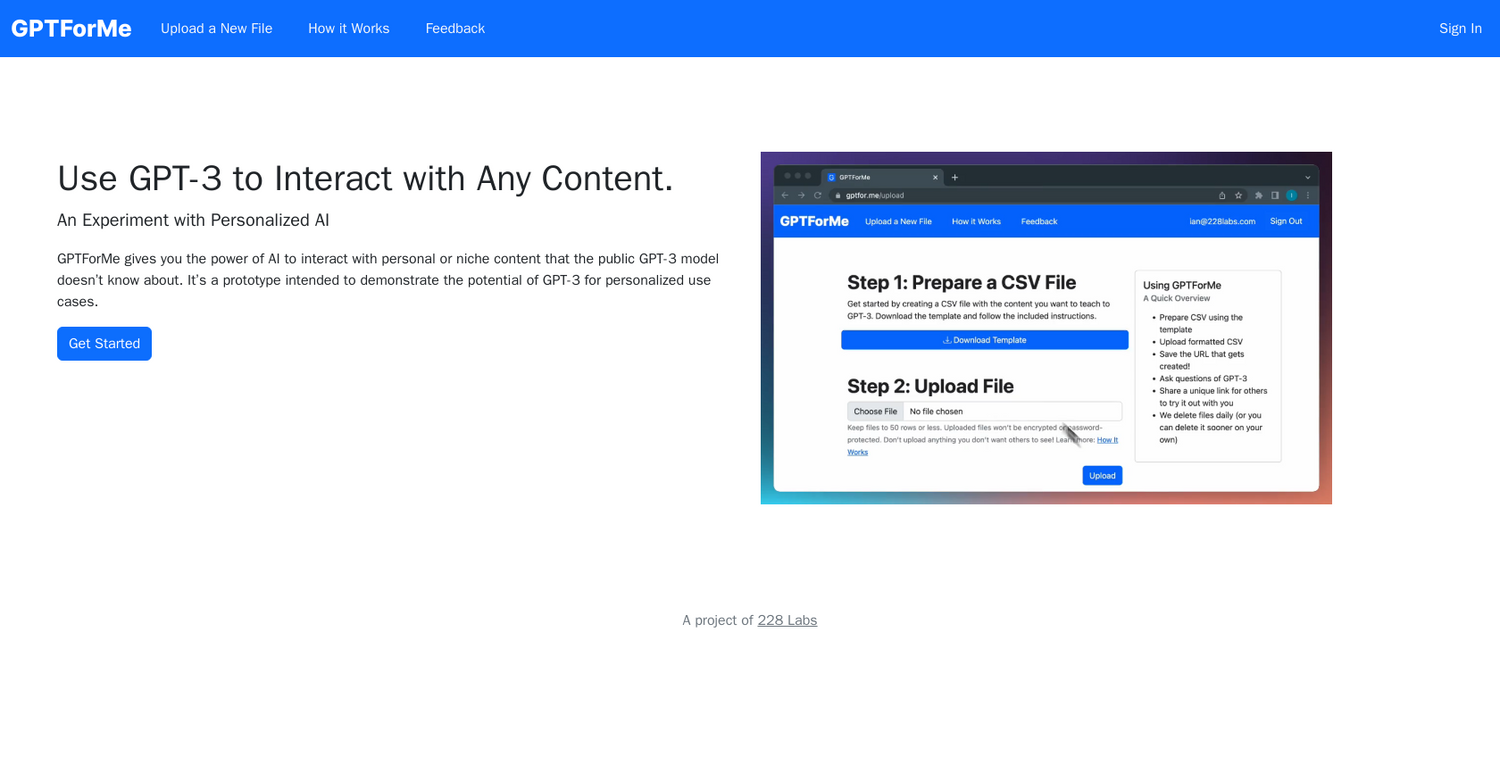 GPTForMe - La aplicación de inteligencia artificial personalizada – Yeswelab