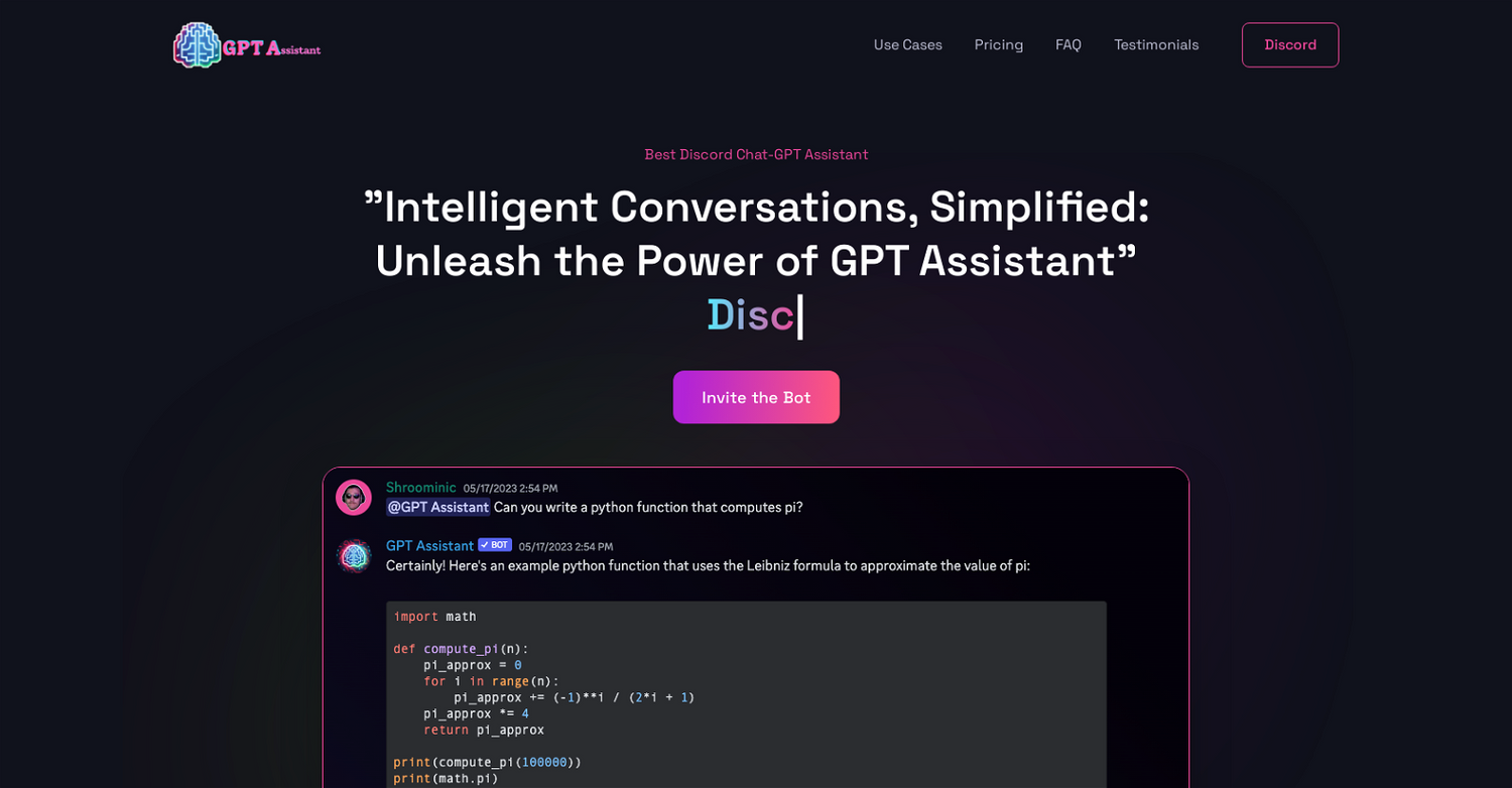 GPTAssistant: El bot de Discord impulsado por IA que mejora la comunic ...