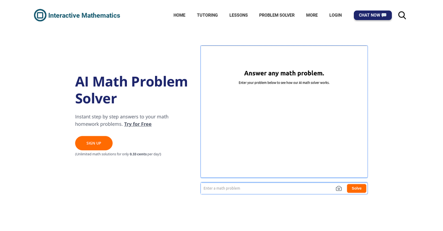 Interactive Mathematics: Solucionador de problemas de matemáticas con ...