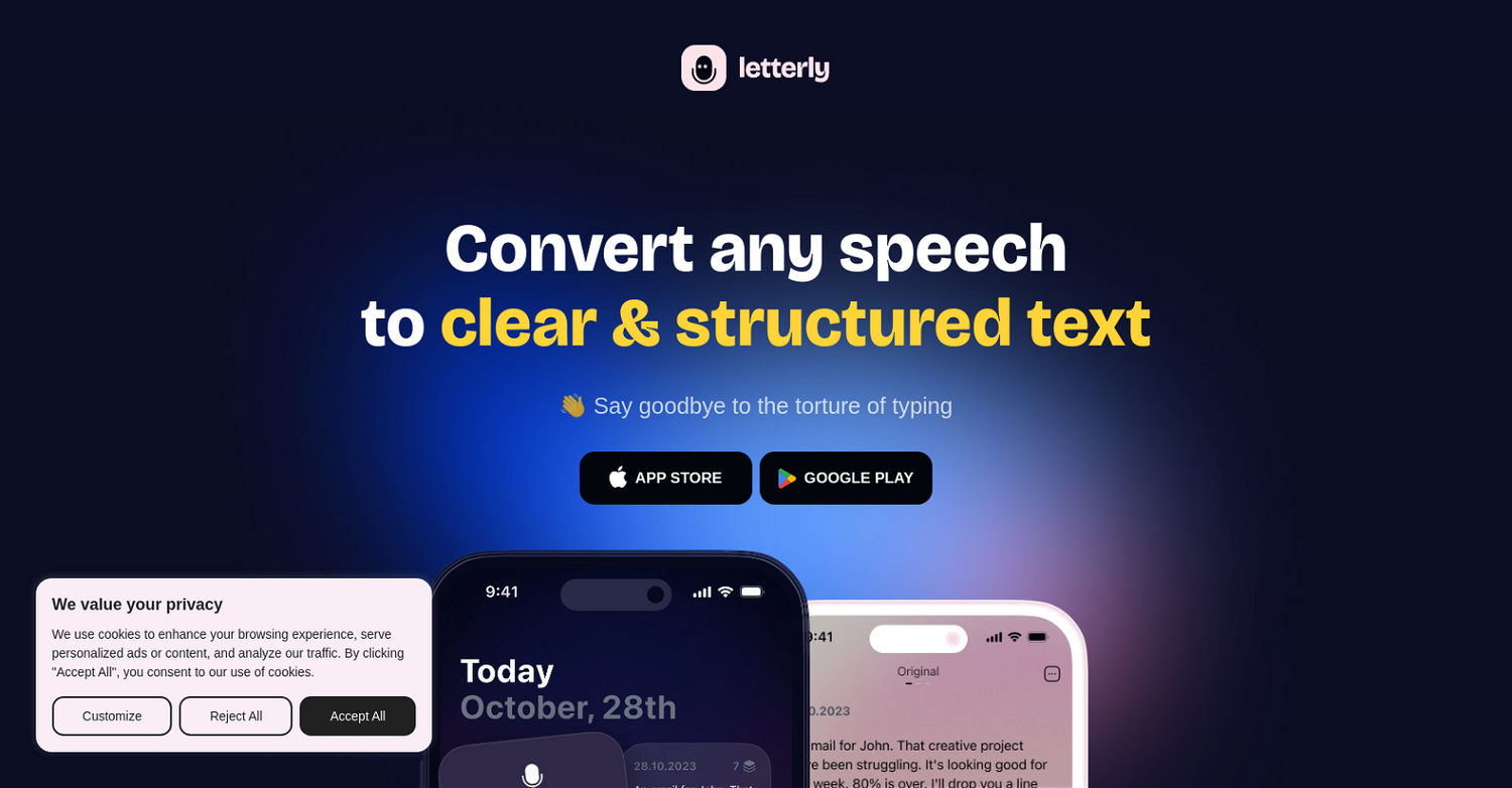 Letterly App: La Mejor App de Voz a Texto con IA [2026] – Yeswelab