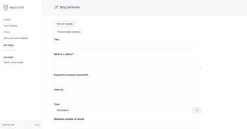 Maester blog creator - Generador de contenido de calidad con inteligen – Yeswelab