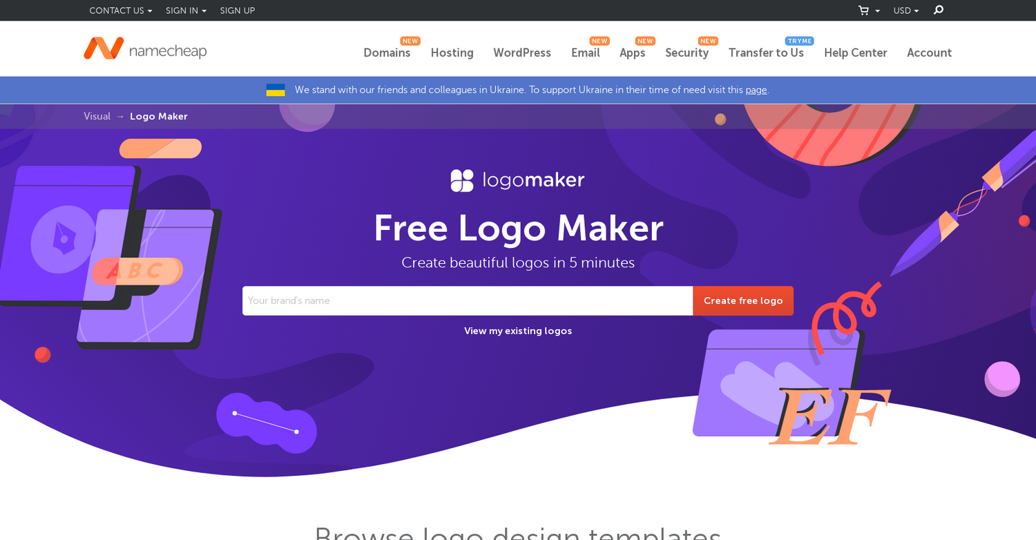 Crea tu logo personalizado gratis con Namecheap Free Logo Maker – Yeswelab