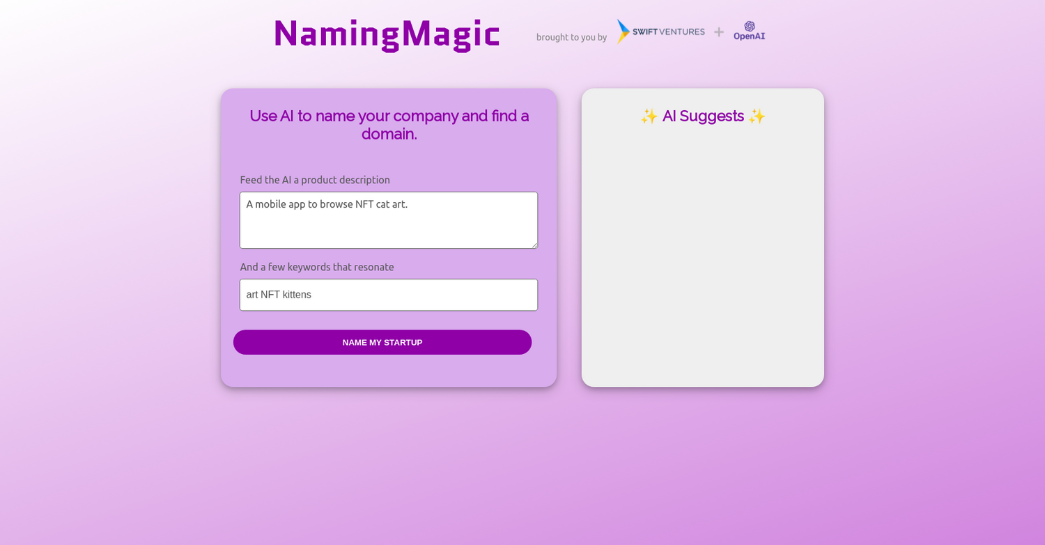 Naming Magic: Genera Nombres para tu Empresa con Inteligencia Artifici – Yeswelab