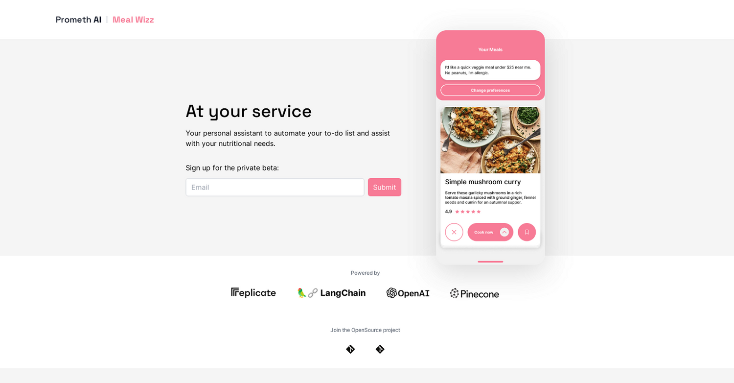 Prometh AIMEAL WIZZ: Tu asistente personal de inteligencia artificial ...