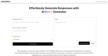 Quickreply: Generador de respuestas AI para mensajes – Yeswelab