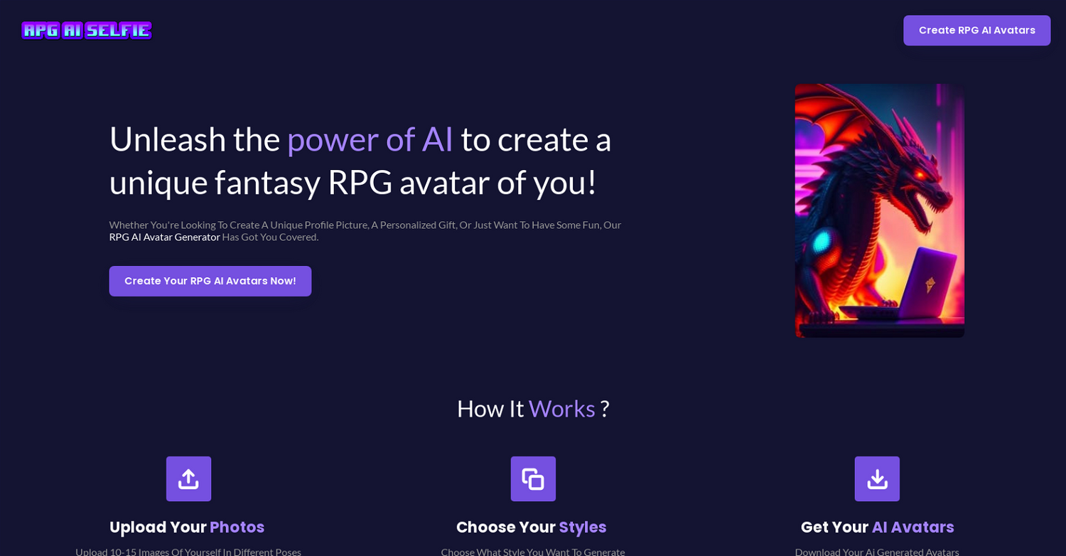 Crea tu propio avatar de fantasía RPG con RPG AI selfie – Yeswelab