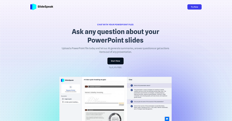 SlideSpeak: Transforma tus presentaciones PowerPoint en conversaciones – Yeswelab