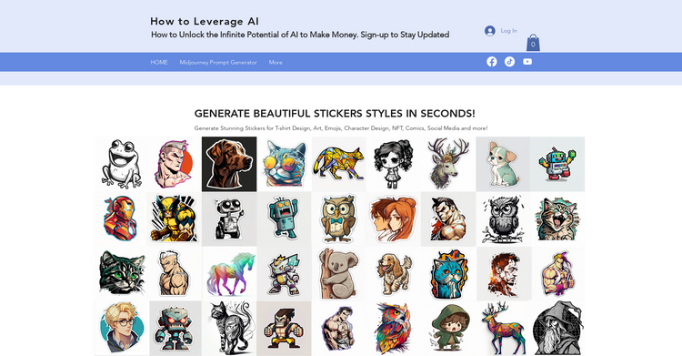 Sticker Prompt Generator: Crea diseños de stickers únicos con IA – Yeswelab