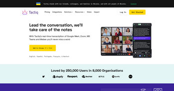 Tactiq: La extensión de inteligencia artificial para transcribir reuni – Yeswelab