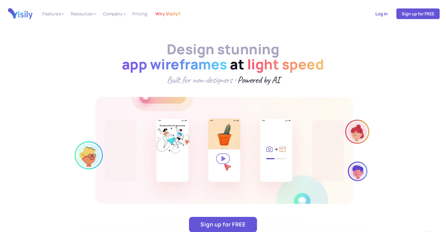 Visily - Herramienta de wireframe impulsada por IA para crear app wire ...